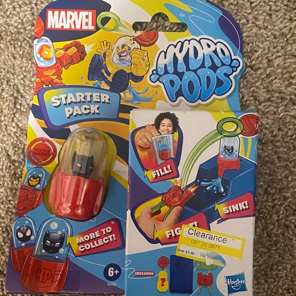 Marvel | Toys | Marvel Hydro Pods Starter Pack Red And Blue | Poshmark